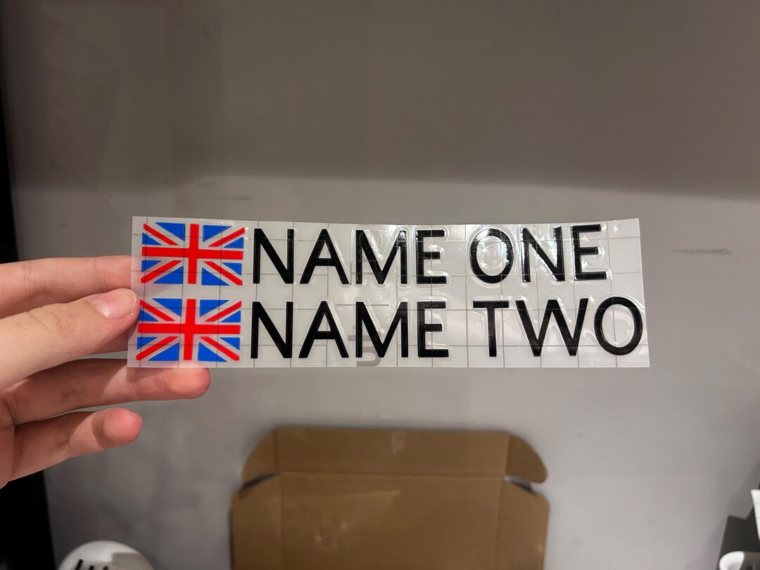 Rally Driver Name Stickers - Union Jack Car Window Decal// Motorsport ...