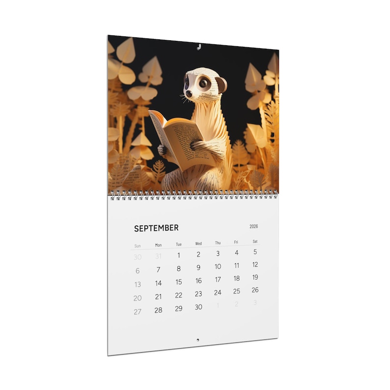 Meerkat Calendar 2026 - Cute and Funny Images, Wall Calendars, Animal ...