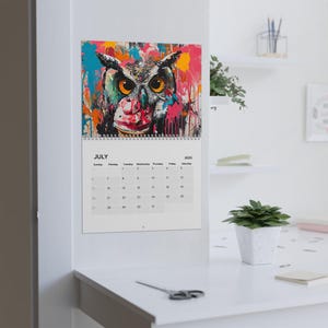 Owl Calendar (2025) Wall Calendars, Planner, Cute and Funny Images ...