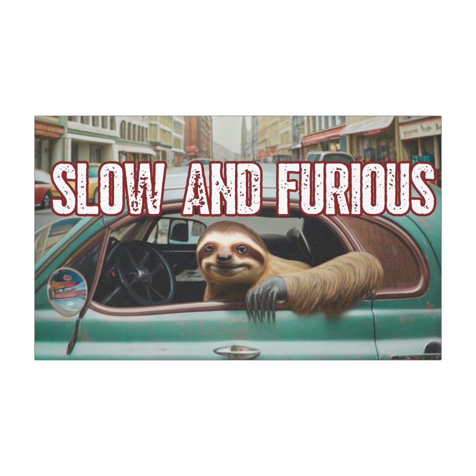 Funny Sloth Car Magnet: Slow Driver Gag Gift - Etsy