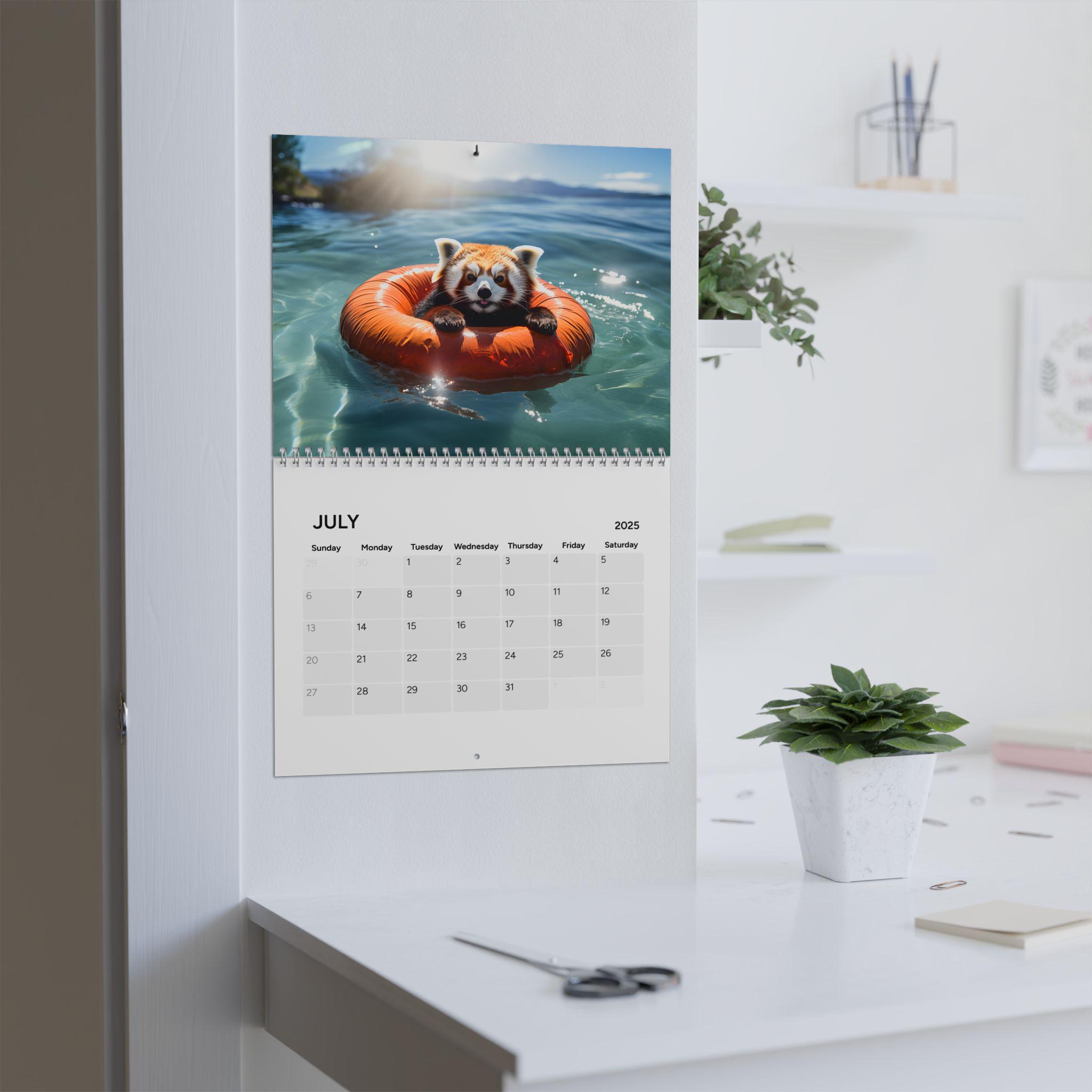 Red Panda Calendar (2025) - Wall Calendars, Cute Animal Art, Funny ...