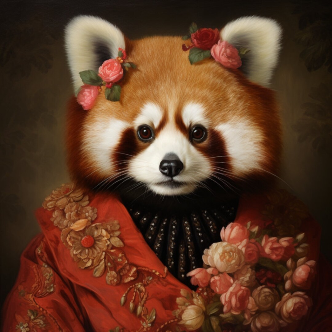 Red Panda Calendar, Wall Art, Calendar 2024, Gift for Her, Wall Decor ...