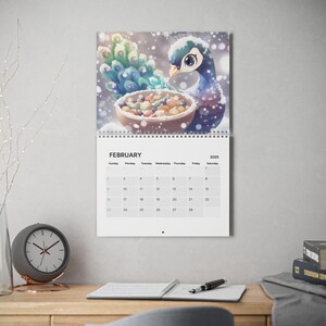 Peacock Calendar 2025 Wall Calendars, Unique Digital Designs, Animal ...