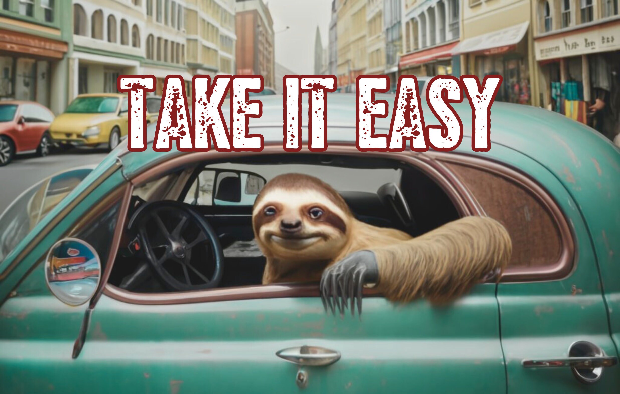 Funny Sloth Car Magnet: Slow Driver Gag Gift - Etsy