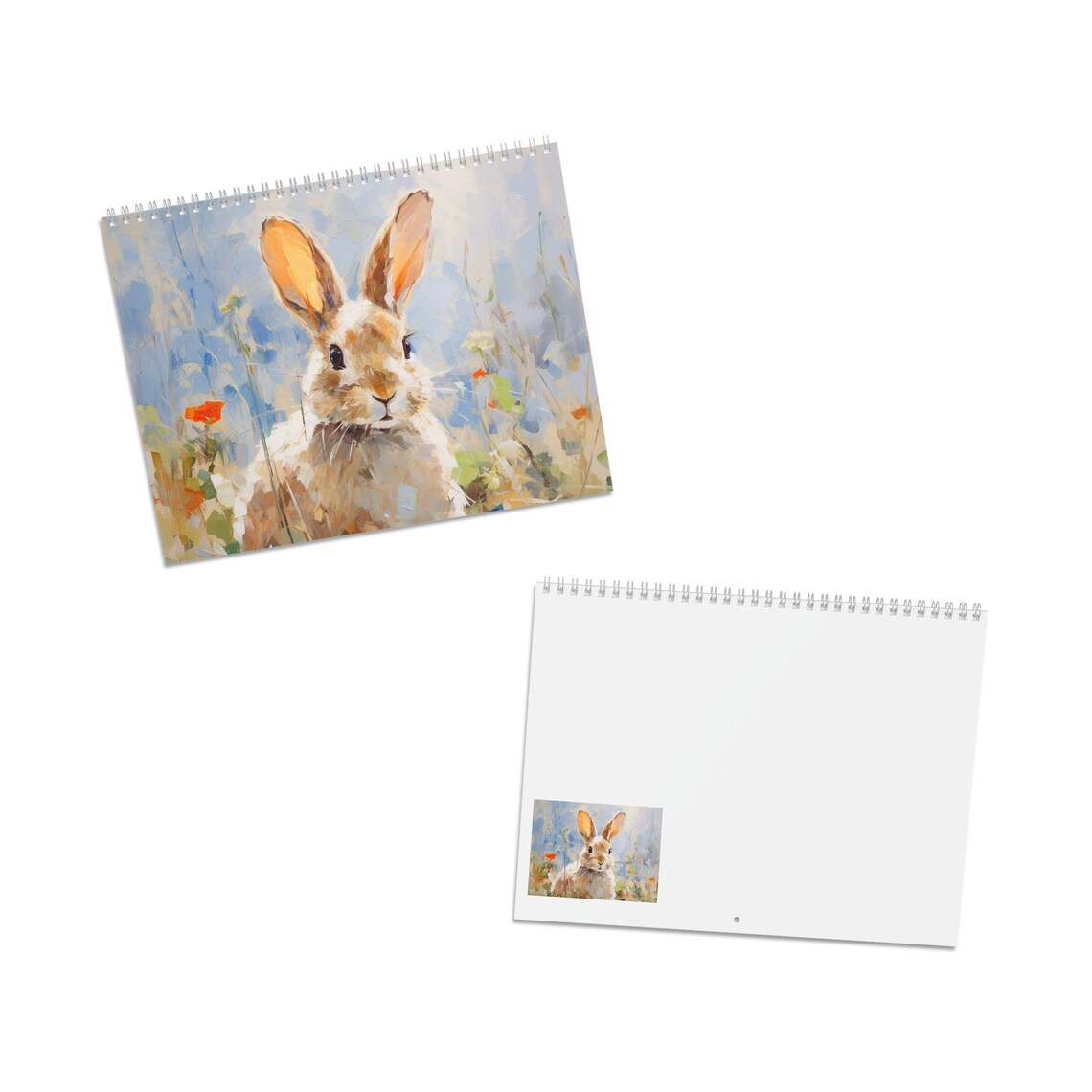 Rabbit Calendar 2025 - Cute Funny Bunny Wall Calendars for Home Office ...