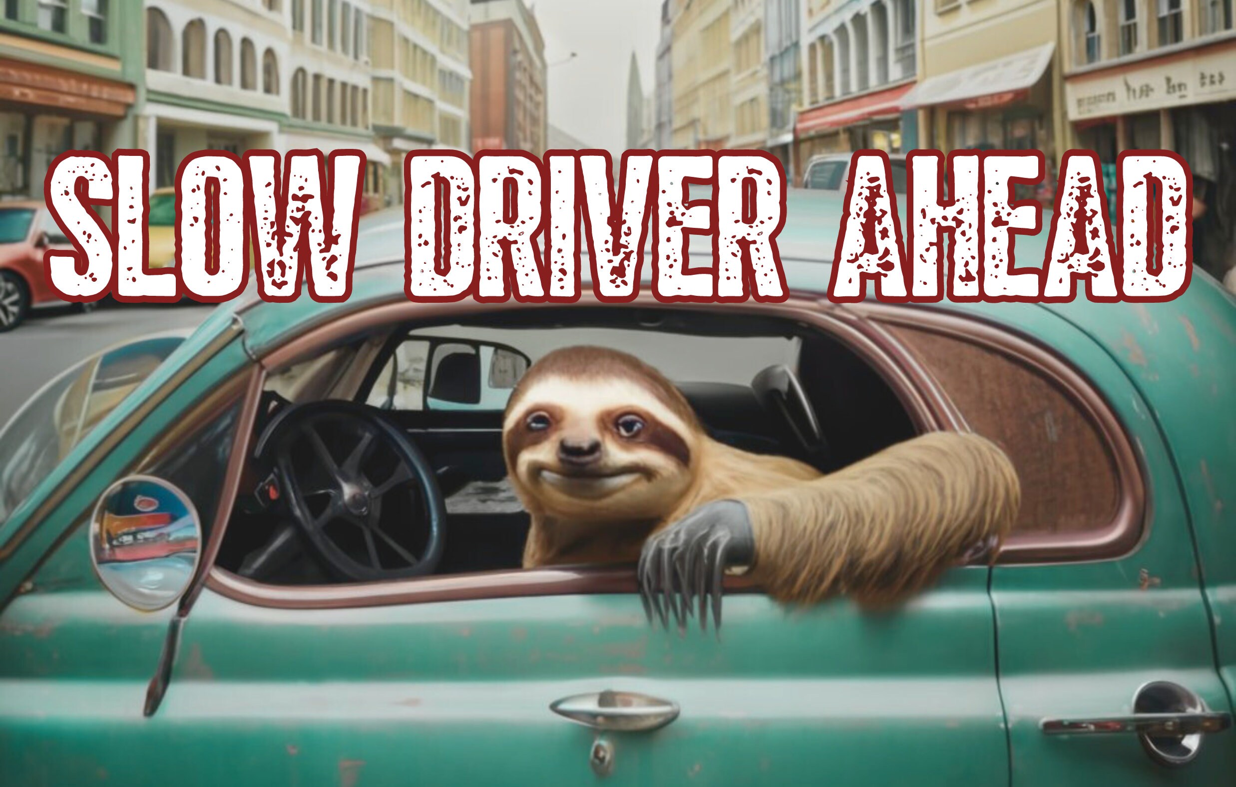 Funny Car Magnet for Slow Drivers, for New Driver,mom, Dad, Grandpa ...