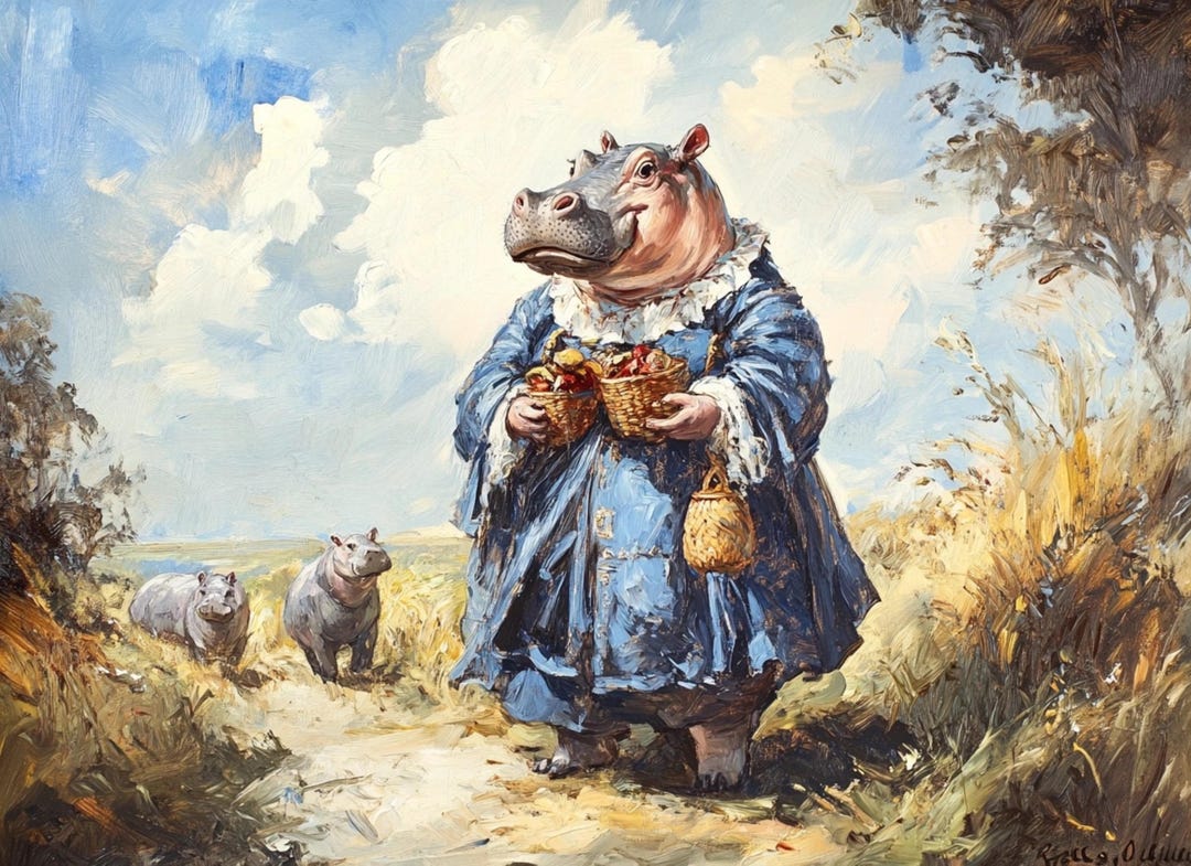 Hippo Calendar Wall Calendars, 2025 Designs, Christmas Gift, Digital ...