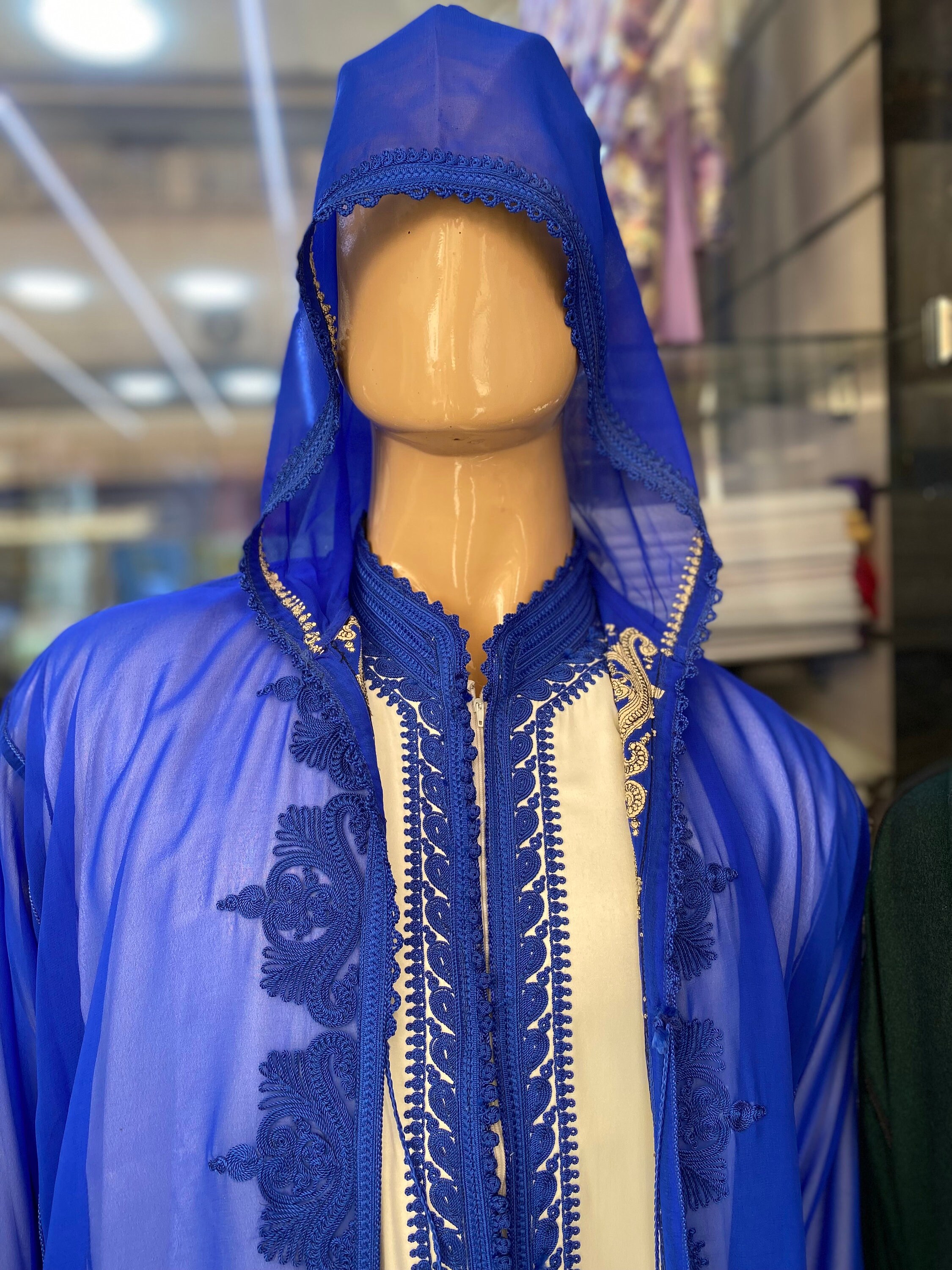 Traditionnal Handmade Moroccan Jabador for Men With Slipper Kaftan for ...