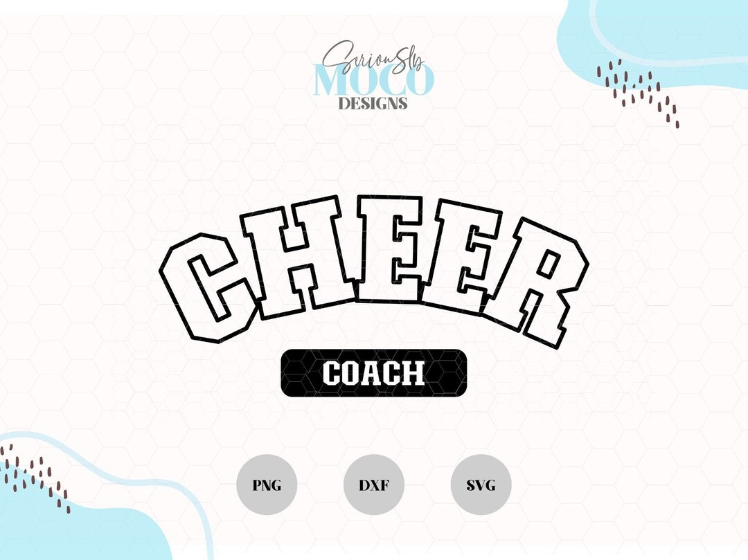 Cheer Coach SVG PNG Cheer Coach Svg Cheerleading Svg Cheer - Etsy México
