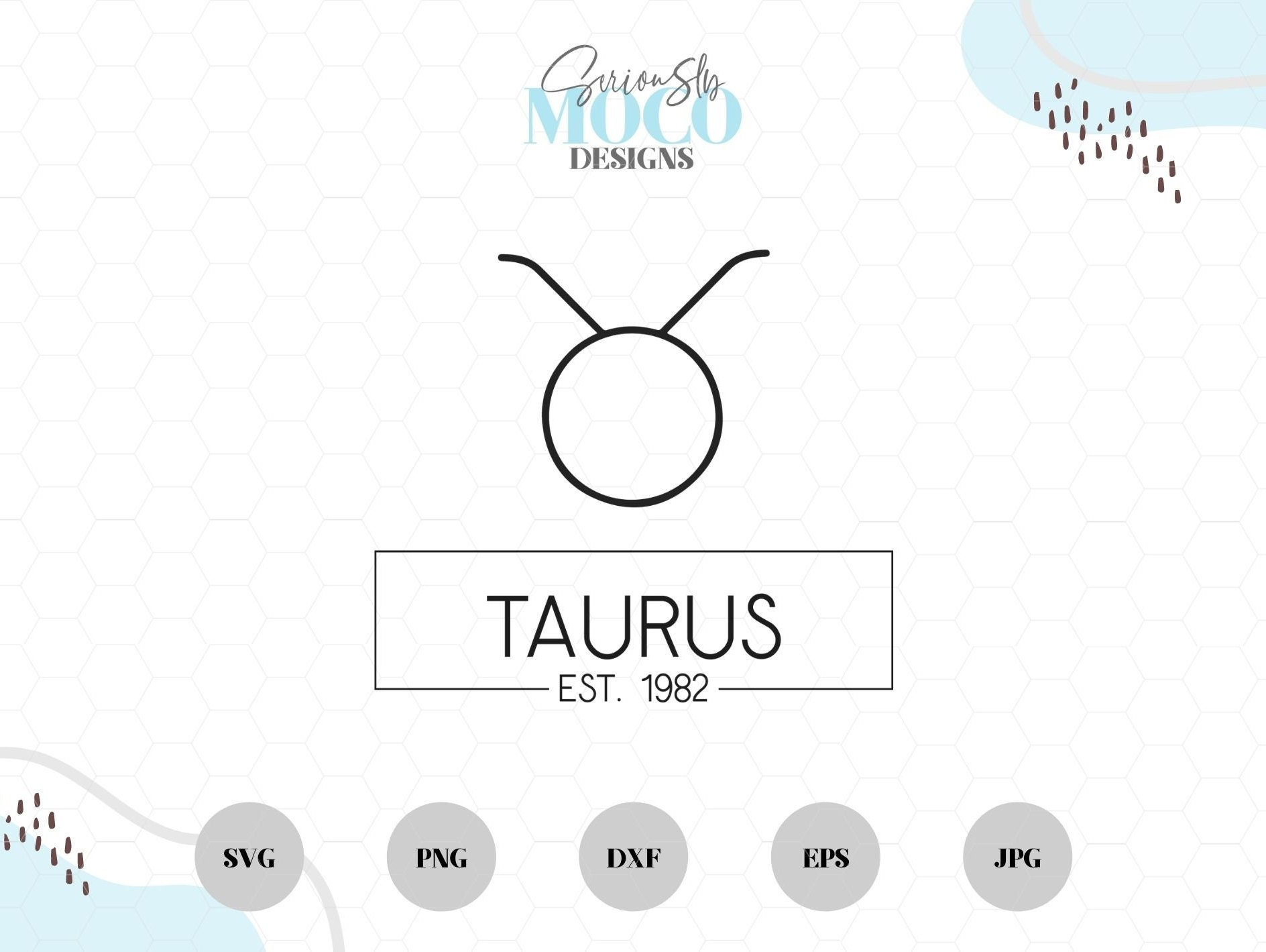 Taurus Zodiac Sign SVG, Star Sign SVG, Bull Head Astrology Sign Svg Png ...