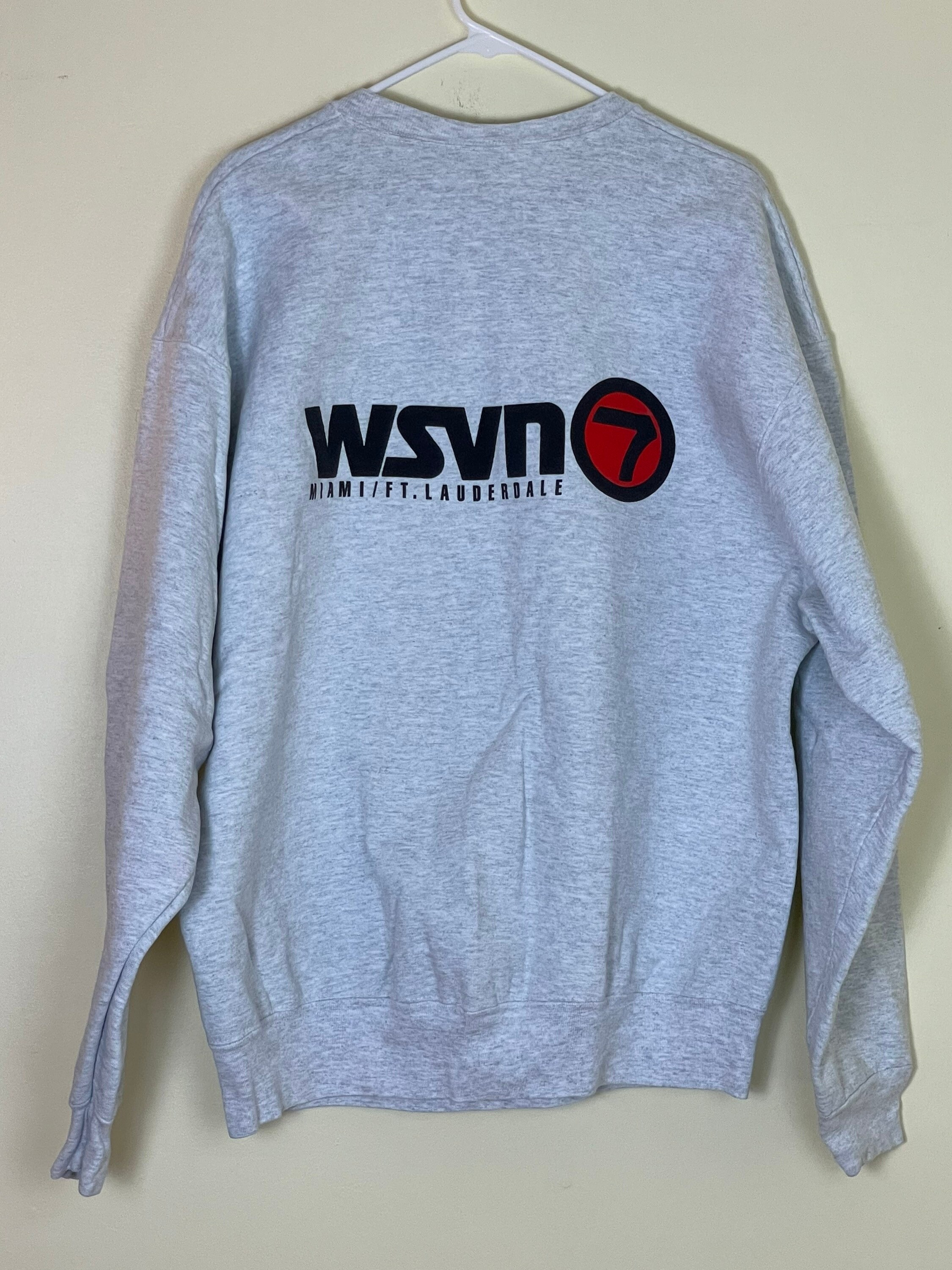 Vintage WSVN News 7 Miami/ft. Lauderdale Crewneck Single Sweatshirt - Etsy