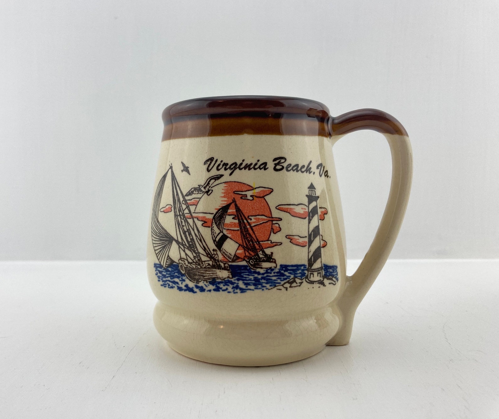 Pair of Vintage virginia Beach VA Souvenir Mugs Including - Etsy
