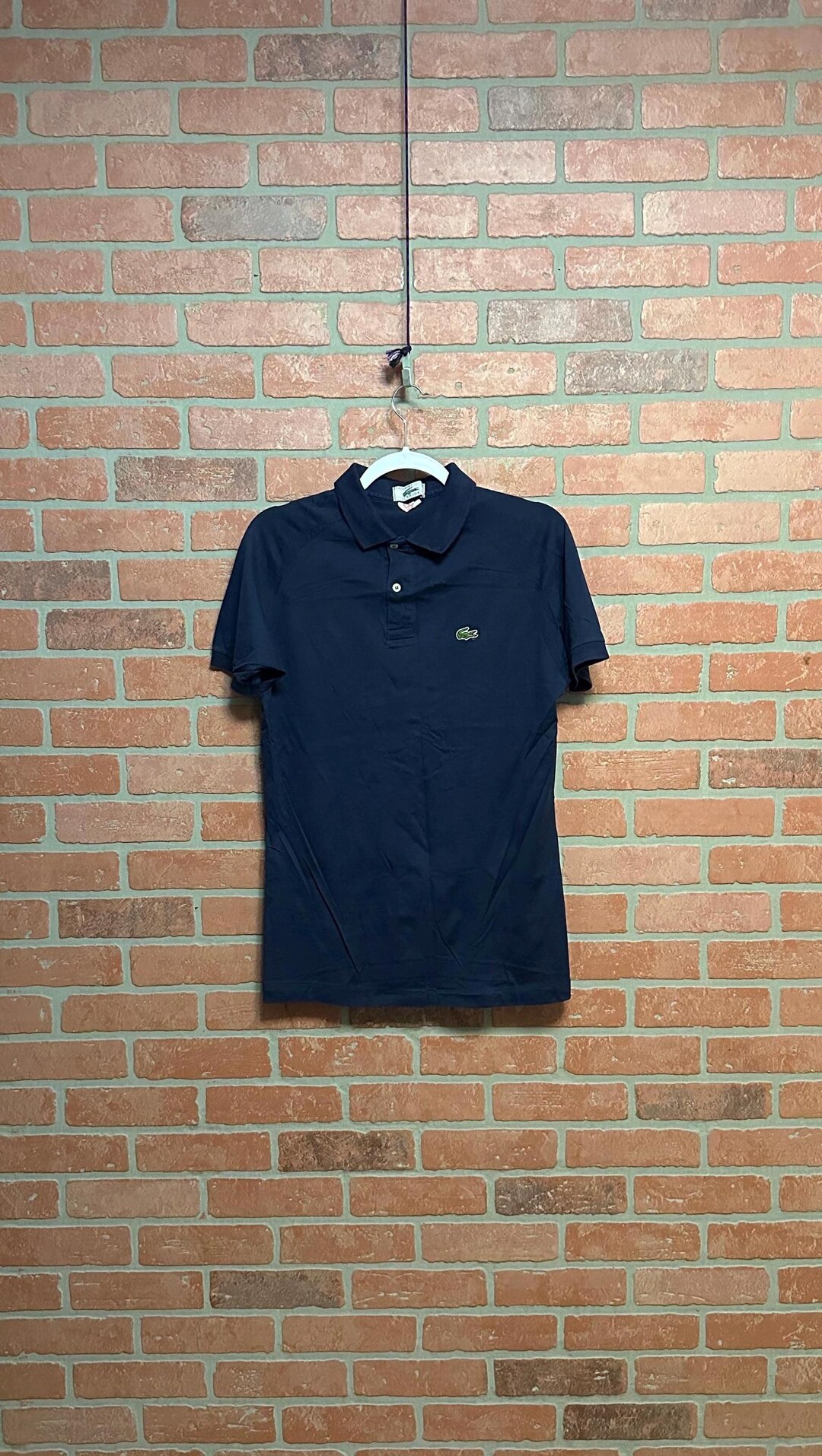1980s Vintage Izod Lacoste Blue Polo Shirt Patron 100% Cotton Made in ...