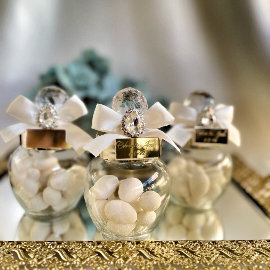 Glass Candy Dish, Unique Wedding Candy Favors for Guests, Baptism ...