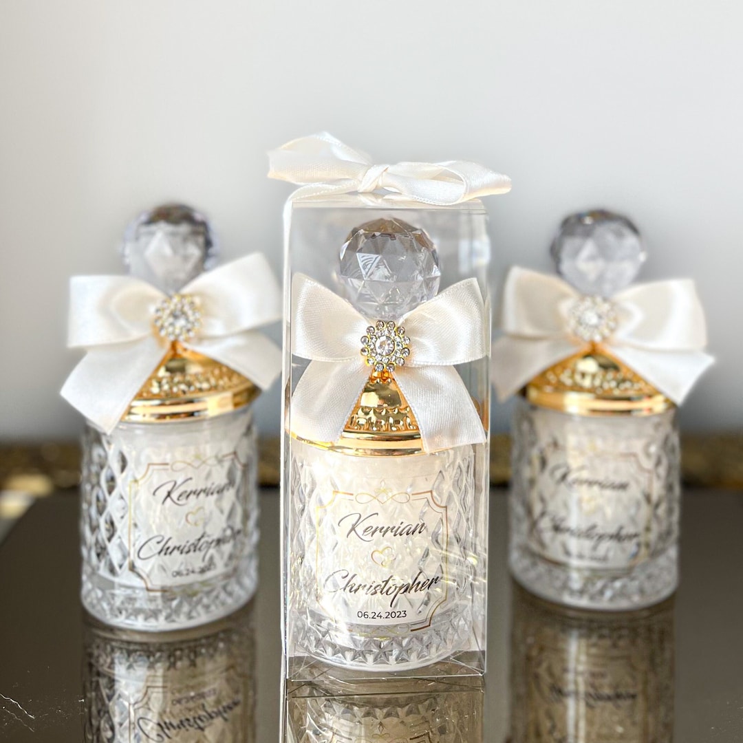 Wedding Giveaways for Guest,bulk Wedding Candle Favors, Personalized ...