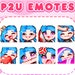 P2U Jinx Powder League of Legends Emotes Blue Hair Girl Twitch | Sub ...