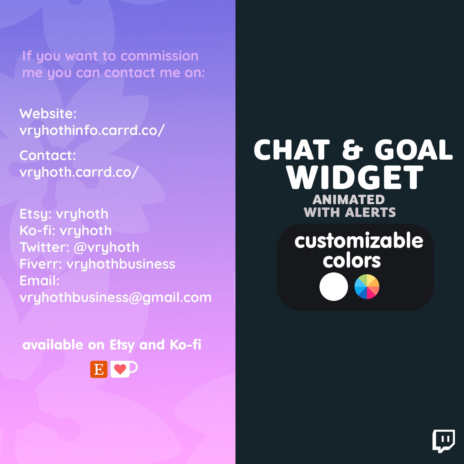 P2U Customizable Chat Widget Cat Ghost White Cute Streamelements L ...