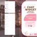 P2U Customizable Chat Widget Cherry Blossom Sakura Pink Stream Chatbox ...