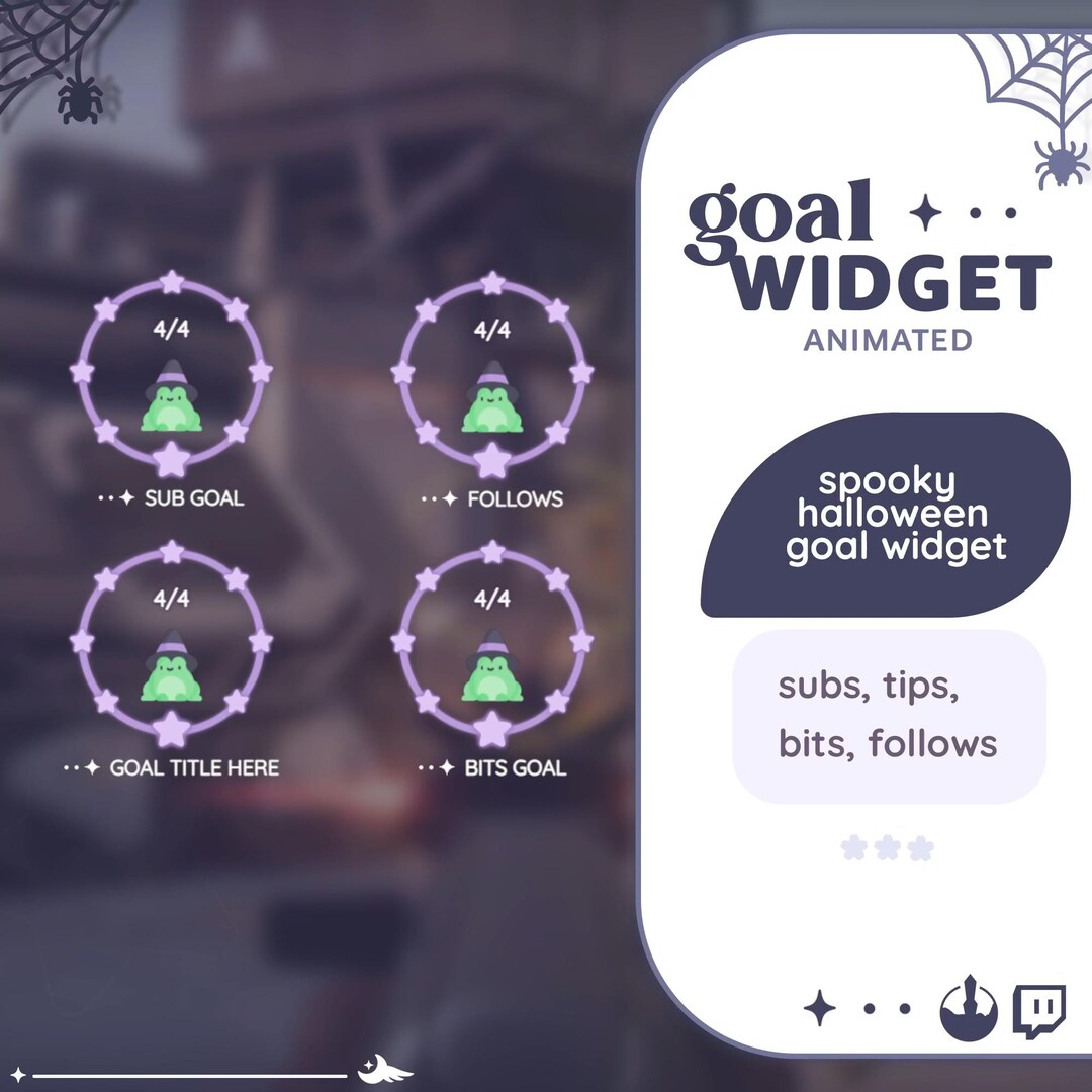 P2U Toad Frog Green Spooky Halloween Round Goal Widget Cute ...