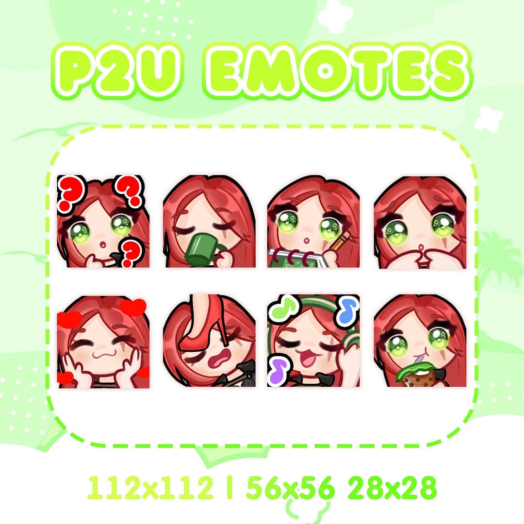 P2U Katarina Girl League of Legends Emotes Red Hair Girl Twitch Sub ...