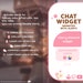 P2U Customizable Chat Widget Cherry Blossom Sakura Pink Stream Chatbox ...