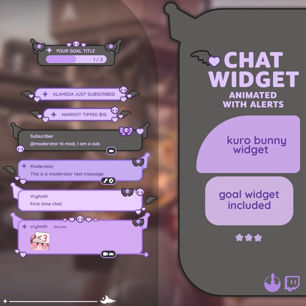 Twitch Widgets - Etsy