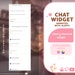 P2U Customizable Chat Widget Cherry Blossom Sakura Pink Stream Chatbox ...