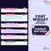 P2U Customizable Chat Widget Moon Blue Stream Chatbox Cute ...