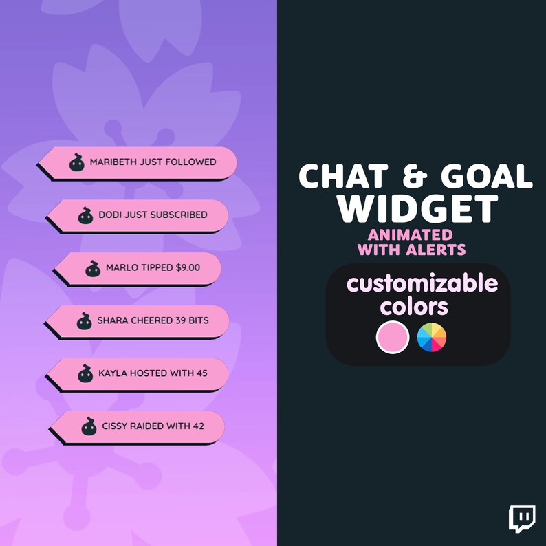 Cute Pink Cat Ghost Chat Widget for Streamelements (digital Download ...