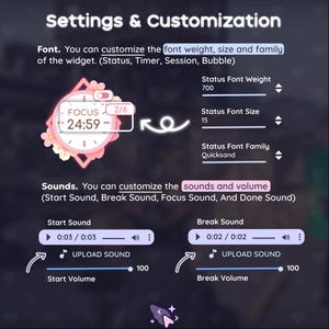 P2U Timer Pomodoro Stopwatch Widget L Cherry Blossom Flowe L Twitch L ...