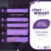 P2U Customizable Chat Widget Paw Pet Cat Dog Black Stream Chatbox Cute ...