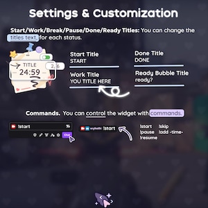 P2U Timer Pomodoro Stopwatch Widget L Notes Book Scrapbook L Twitch L ...