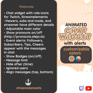 Bubble Tea Chat Widget: Customizable Stream Alerts (digital Download ...