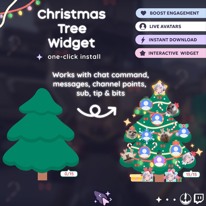 Twitch Tree Widget - Etsy