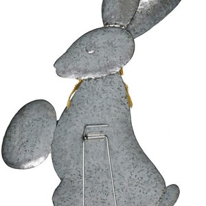 Metal Easter Bunny Decor, Indoor Outdoor Standing Spring Bunny Easter ...