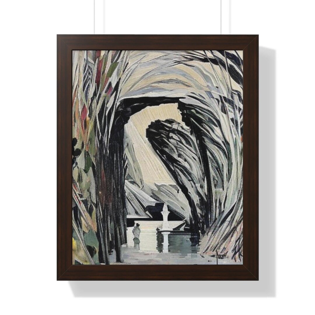 Abstract Dark Poetry Framed Vertical Poster Surreal Art Print, Vertical ...