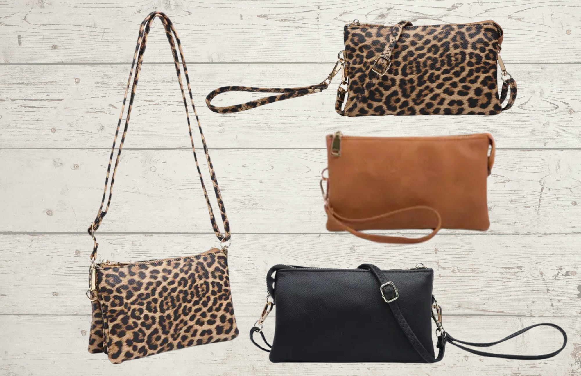 Personalized Purse Jen and Company Monogrammed Crossbody Wristlet Black ...