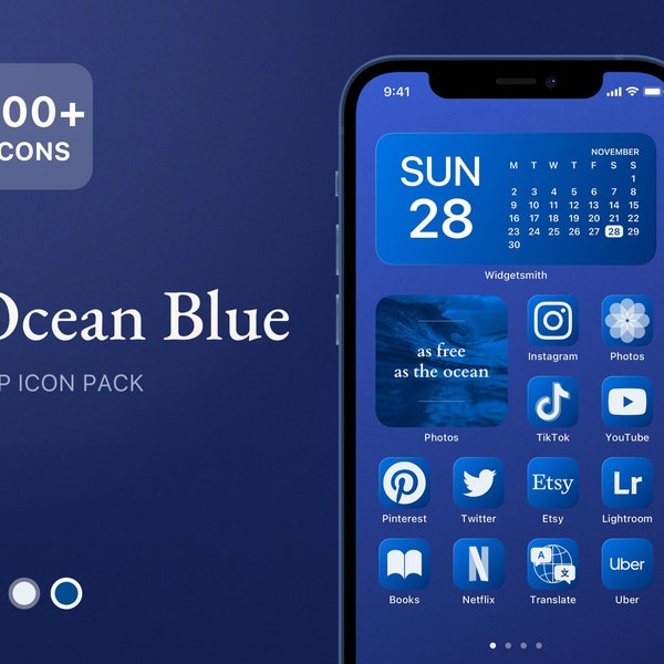 Ipad Icons Pack Blue - Etsy