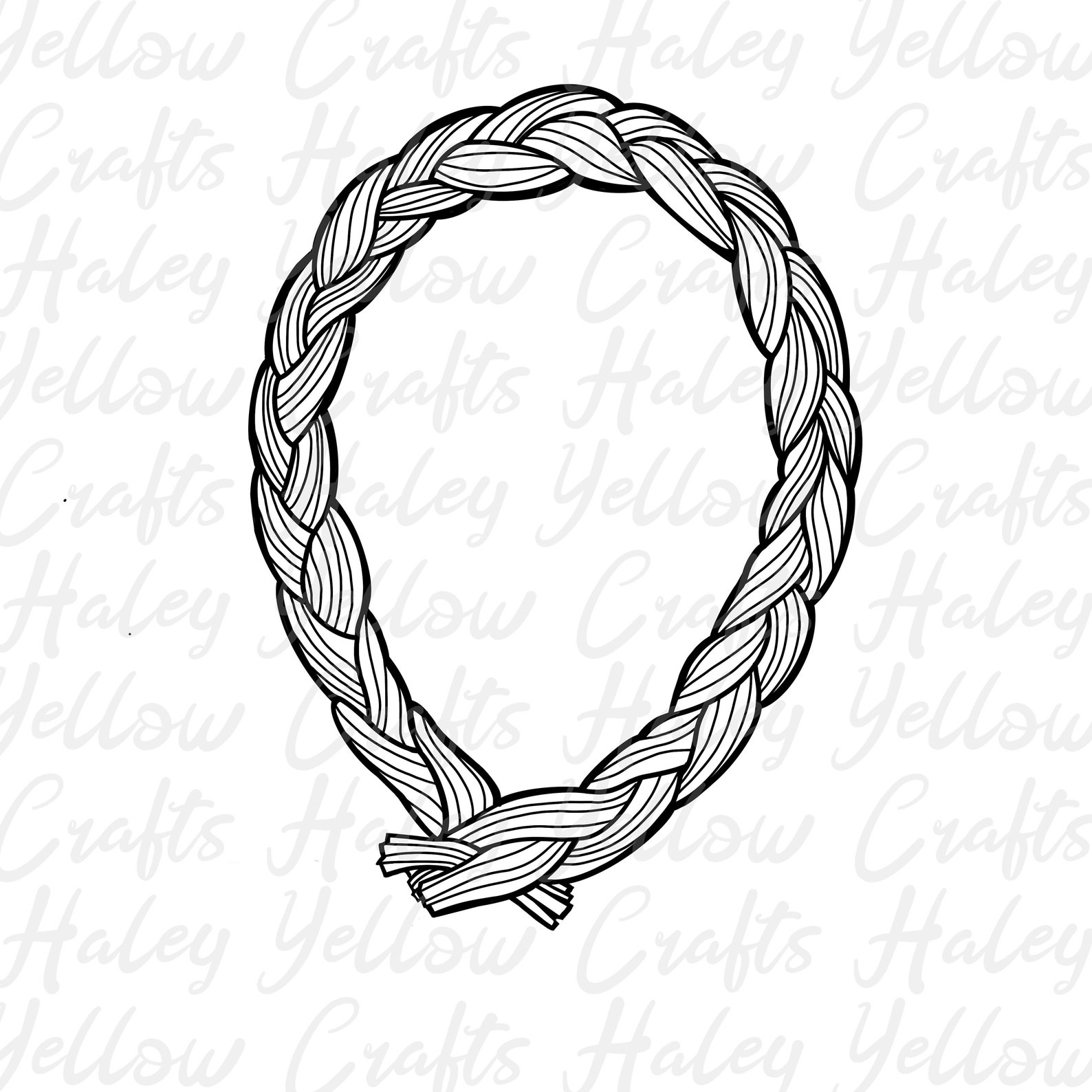 Sweetgrass Braid Ring Svg Cut File and Other Formats - Etsy Canada