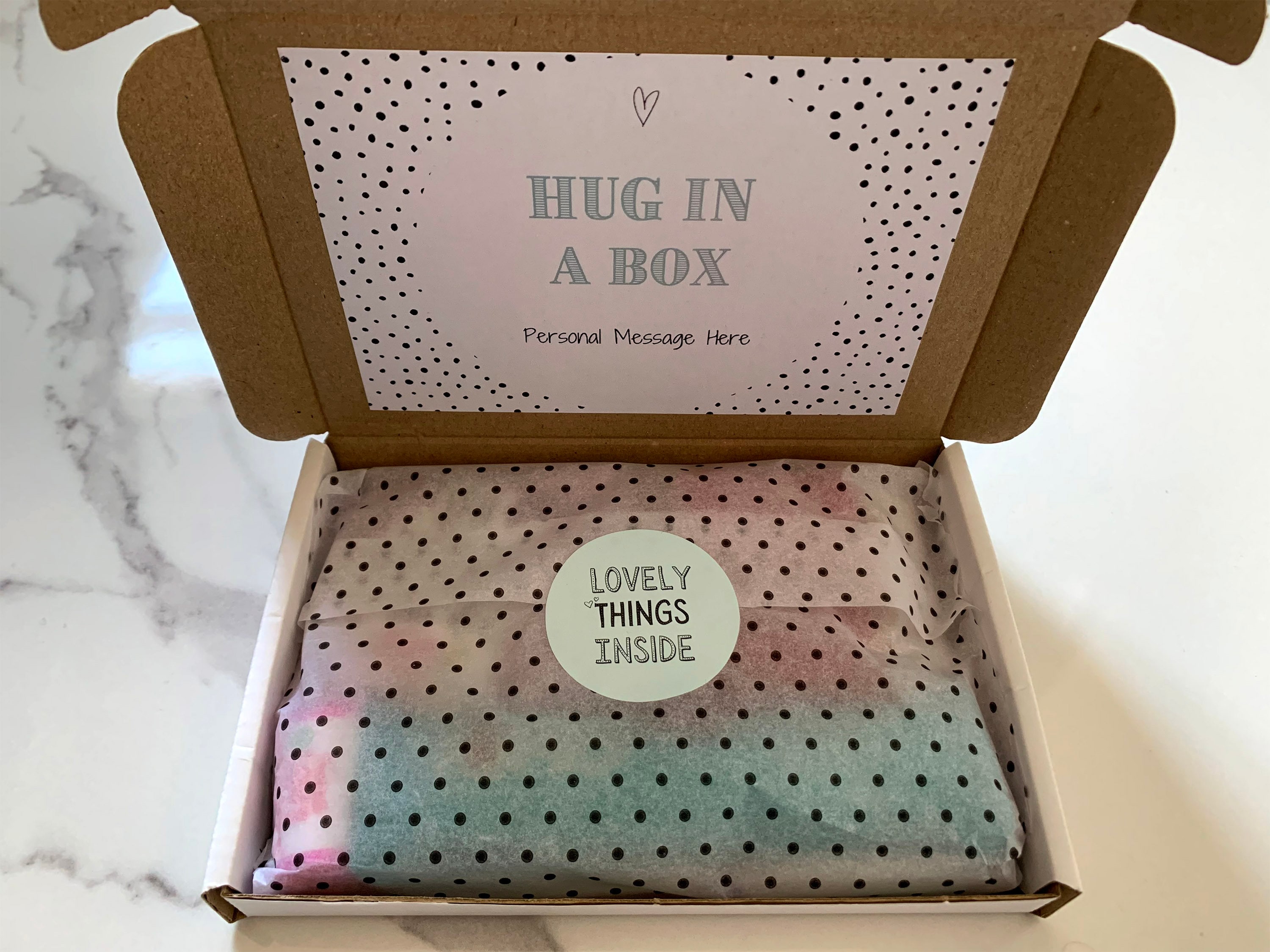 Mini Hug In A Box Letterbox Gift Personalised Gift Gift | Etsy