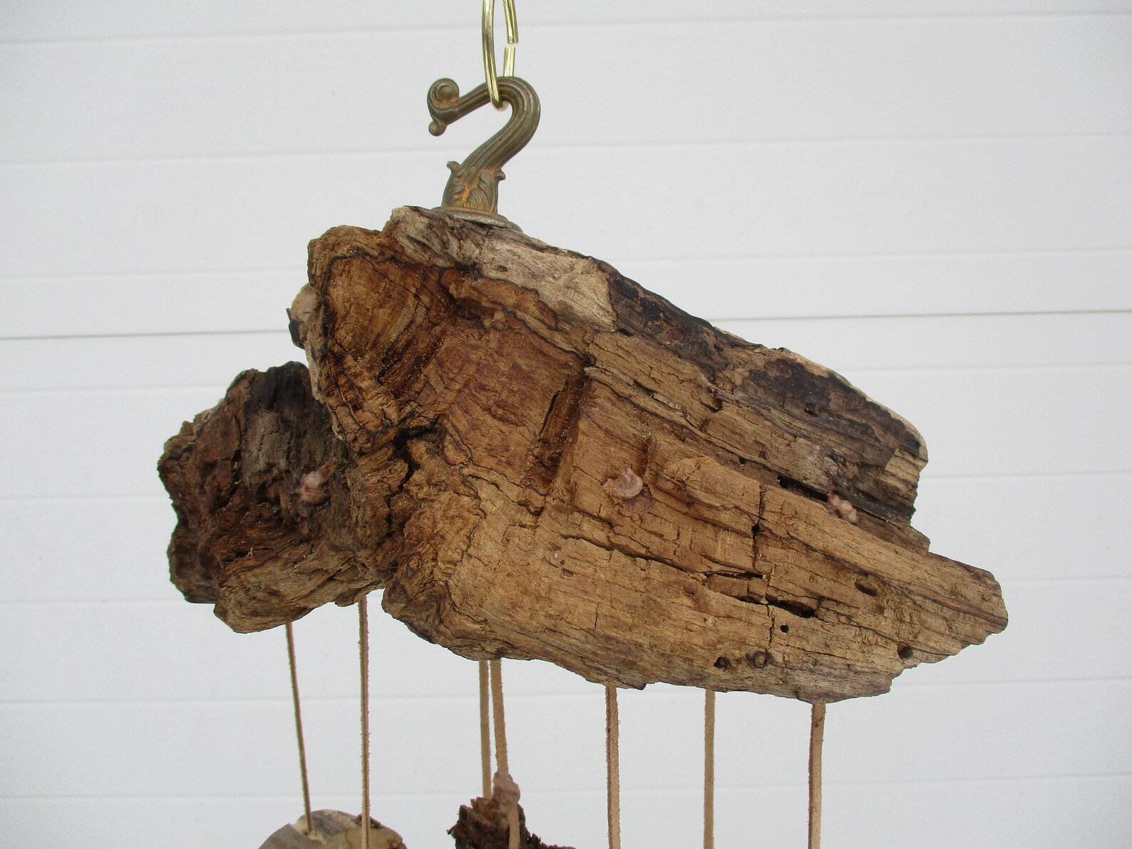 Wood Wind Chime Wood Slices Wind Hanging - Etsy Canada