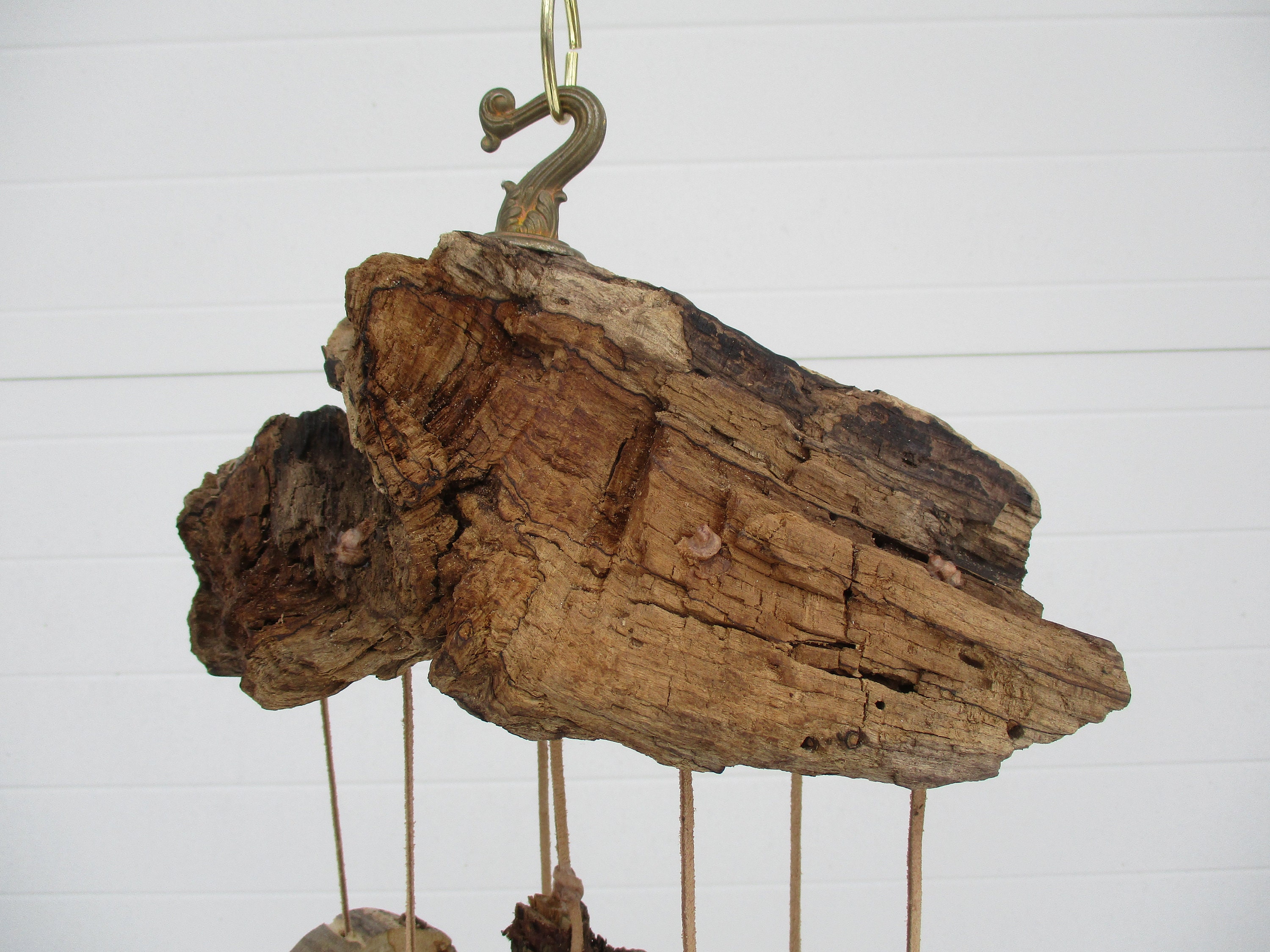 Wood Wind Chime Wood Slices Wind Hanging - Etsy Canada