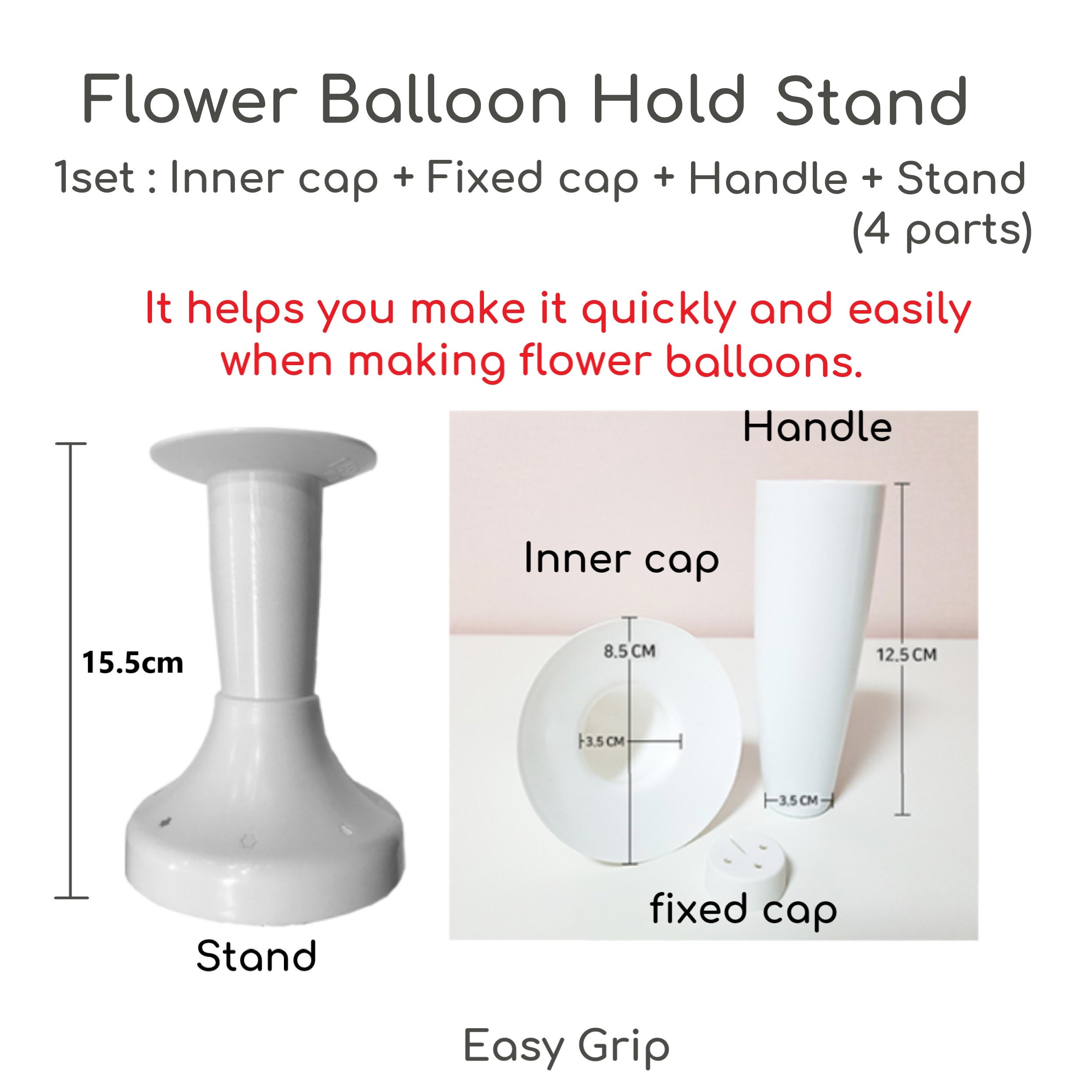 Balloonholder Standeasy Grip Holderstand / Bubble Balloon Flowers ...