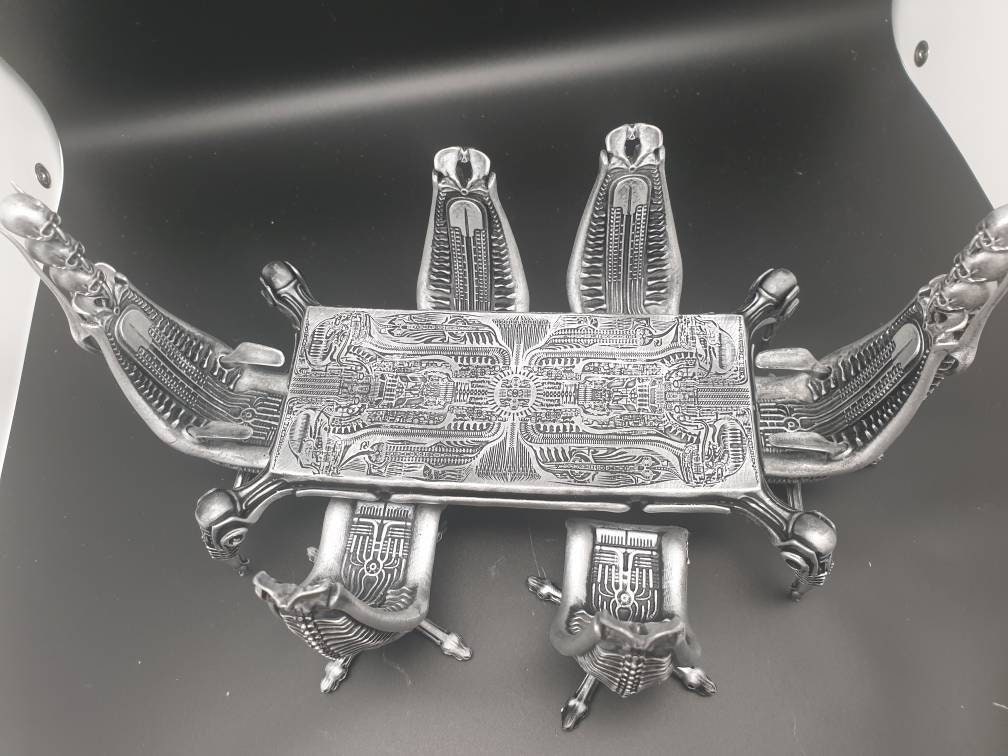 H.R. Giger COMPLETE SET Table & 6 Chairs Capo Chair | Etsy UK