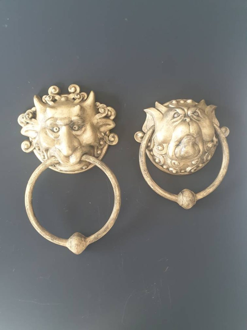 Labyrinth door knocker functional and metal look Rich in | Etsy