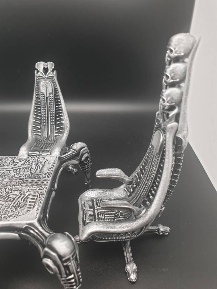 H.R. Giger COMPLETE SET Table & 6 Chairs Capo Chair - Etsy UK