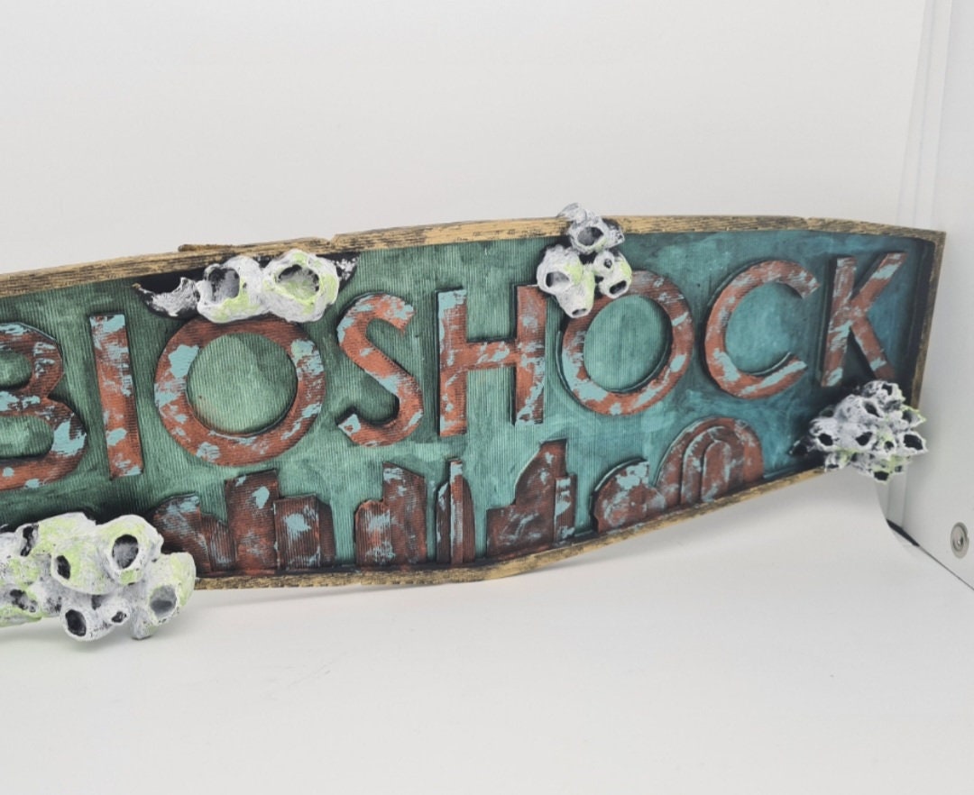 Bioshock Inspired - Barnacle Shield - Weathered Design - Color Changes ...
