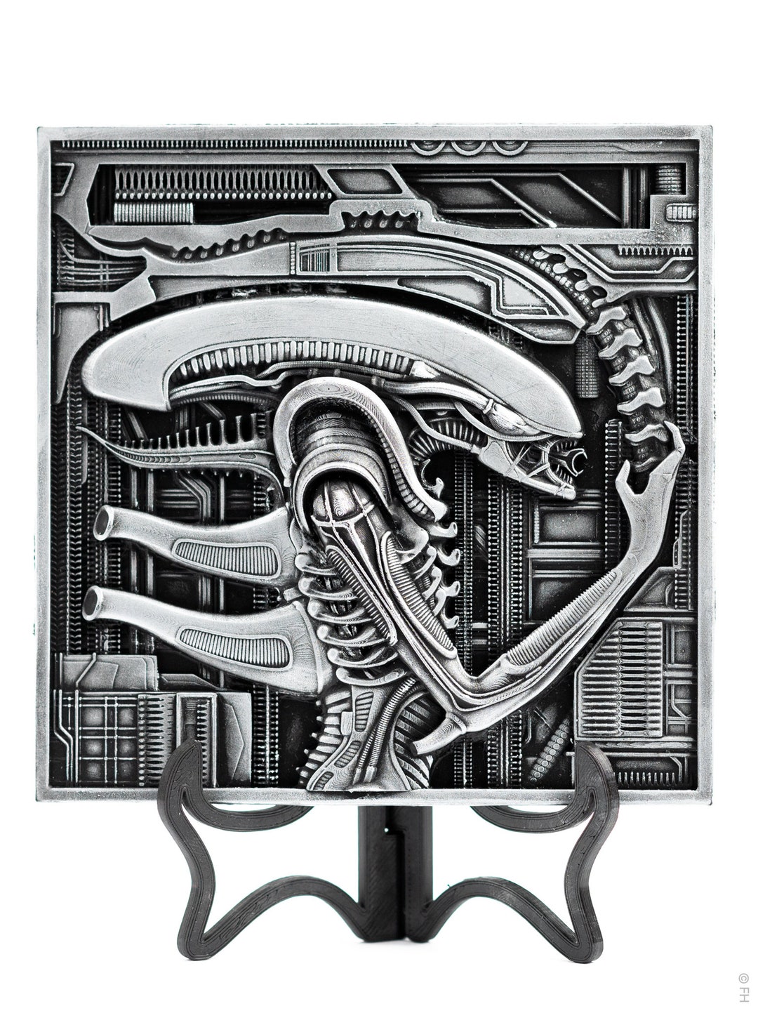 Xenomorph Relief Stand or Wall Picture Alien Giger Inspired Detailed ...