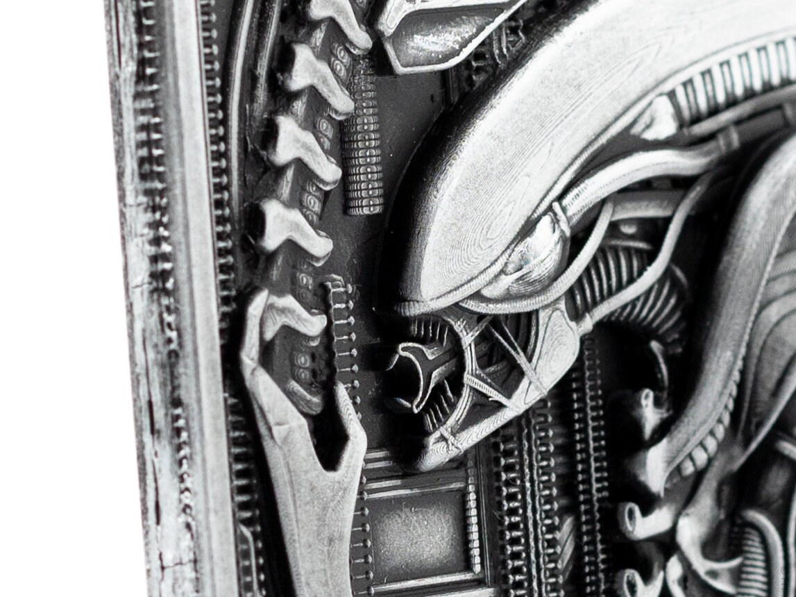 Xenomorph Relief Stand or Mural Alien Giger Inspired | Etsy
