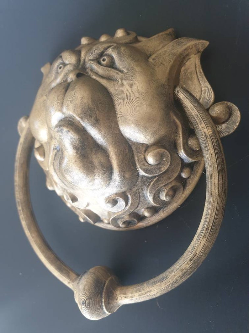 Labyrinth door knocker functional and metal look Rich in | Etsy